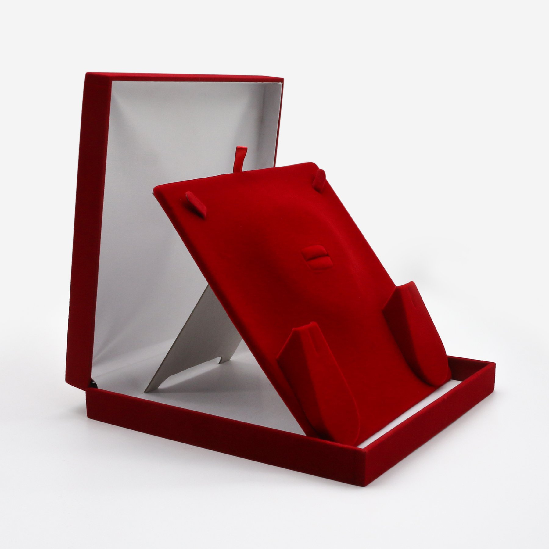 Gani Velvet Large – Red – Jewellery Box Manchester Ltd
