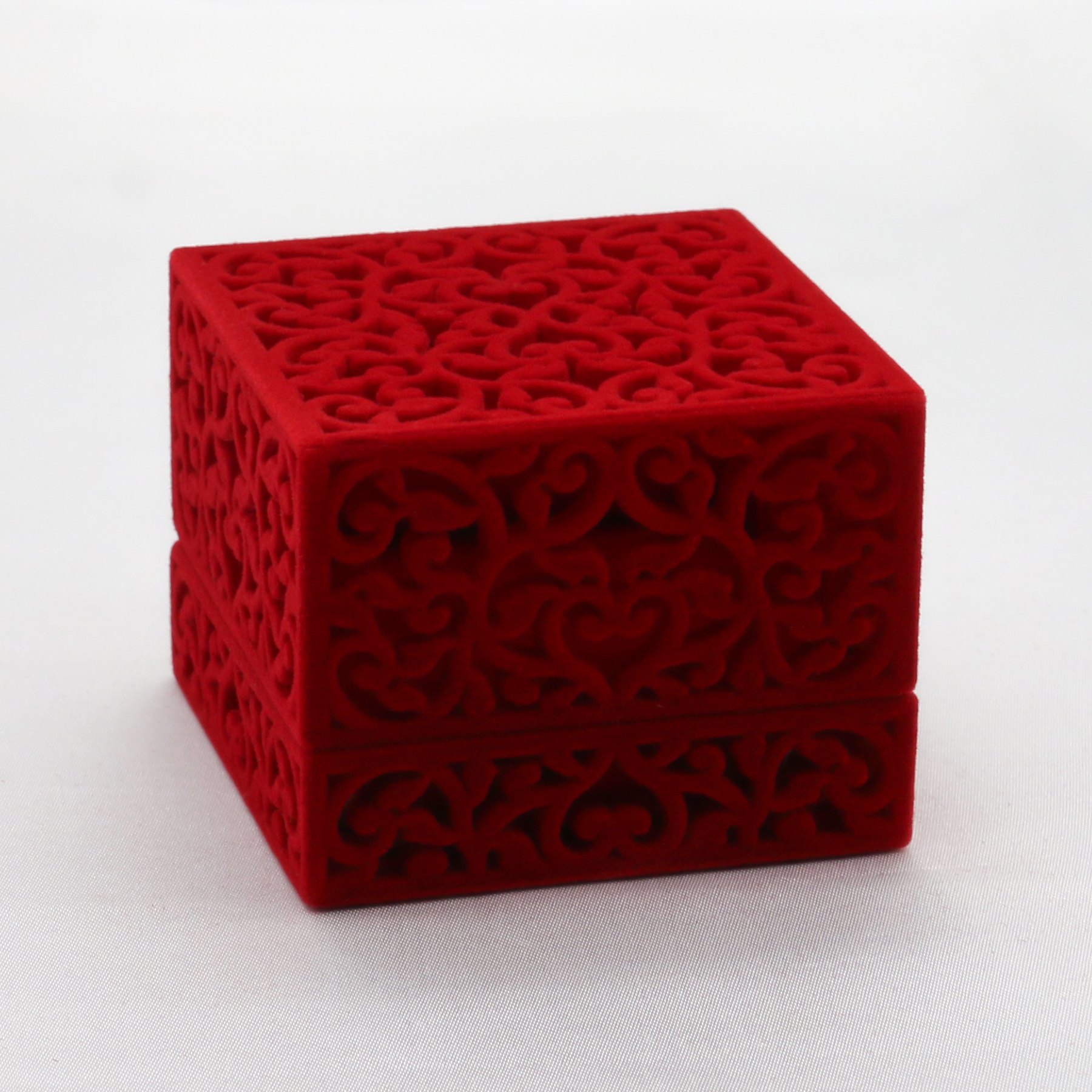 Ring Jali Box – Red – Jewellery Box Manchester Ltd