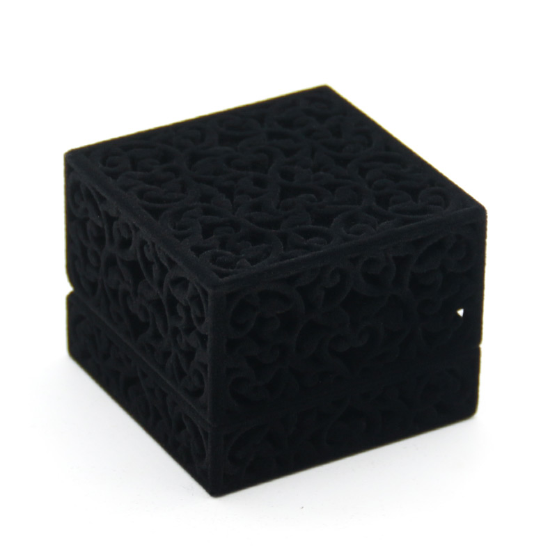 Earring Jali Cube – Black – Jewellery Box Manchester Ltd