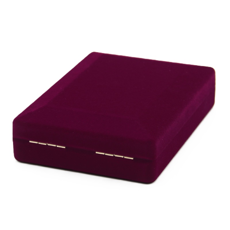 Jhoomar/Pendant Velvet Box – Burgundy – Jewellery Box Manchester Ltd